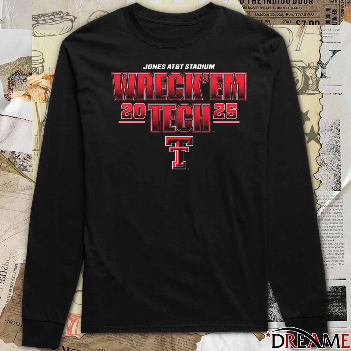 Official Texas Tech Red Raiders 2025 Wreck 'Em Tech Jones AT&T Stadium ...