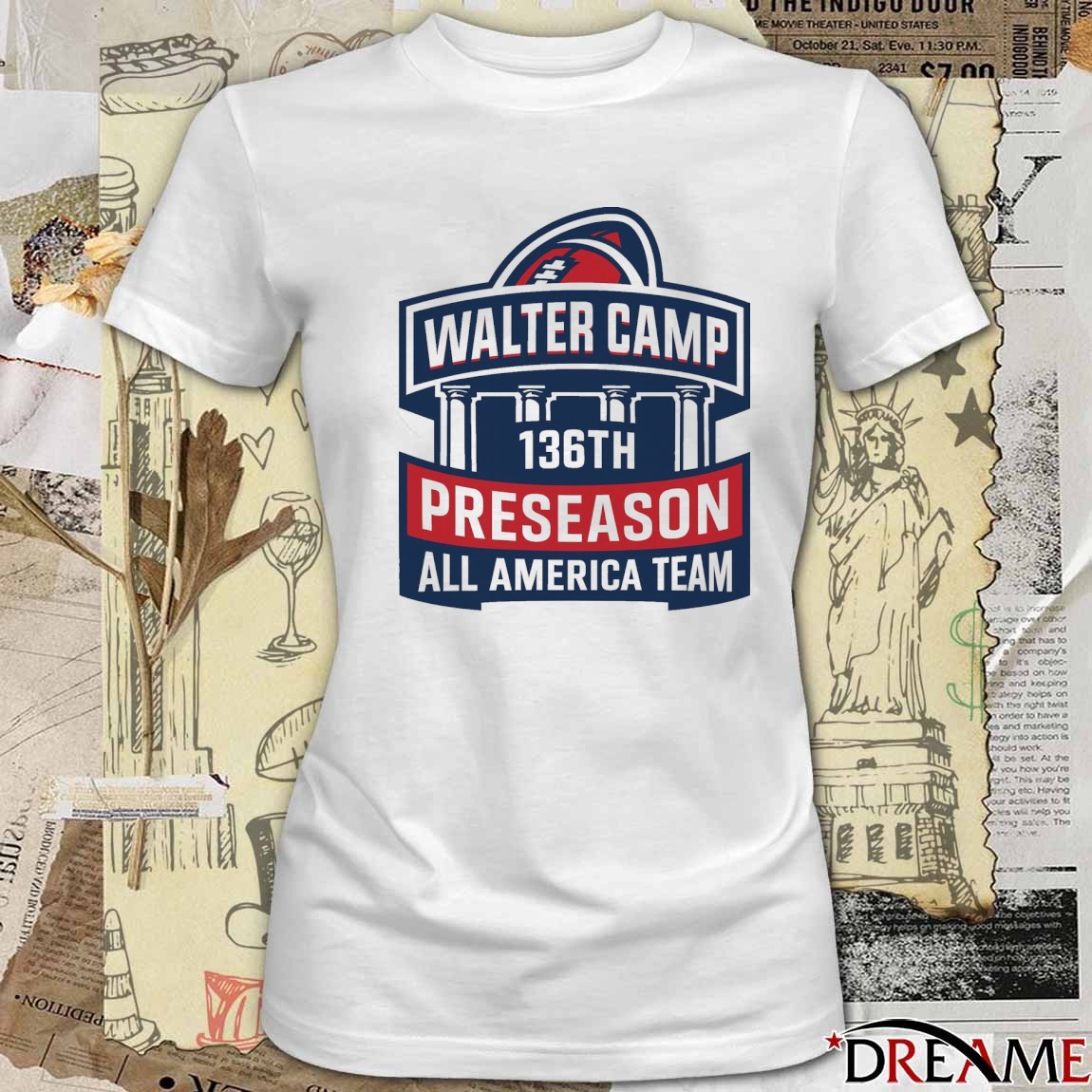 Official Walter Camp Football 136th Preseason FBS All America Team Logo ...