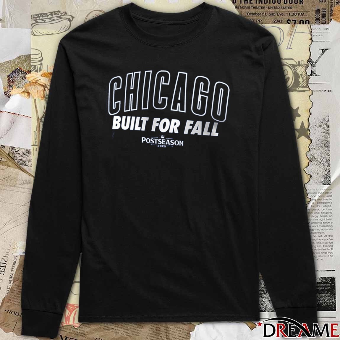 Official Chicago Cubs MLB 2025 Postseason Built Fot Fall Participant Authentic Fan Gear t-shirt ...