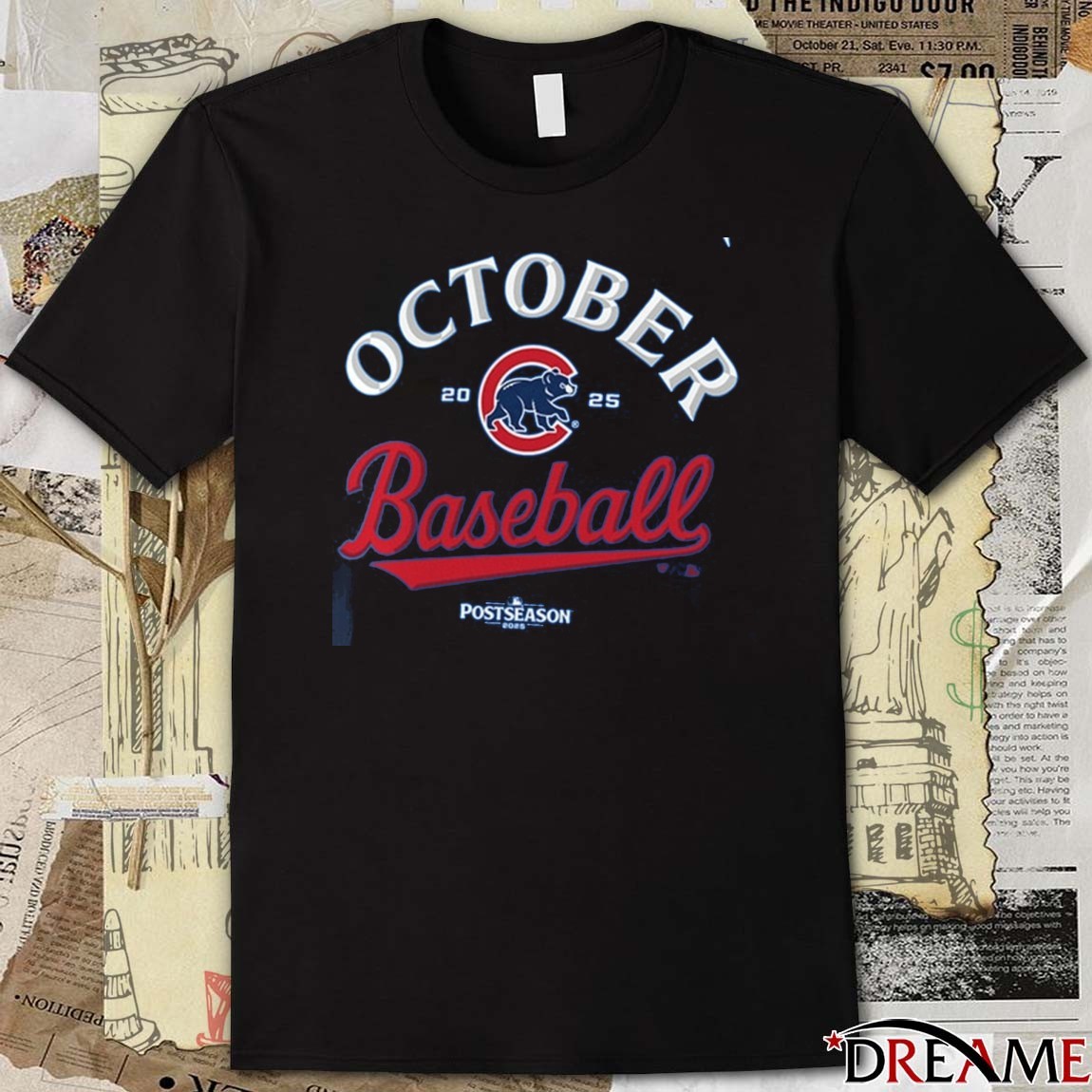 Official Chicago Cubs MLB 2025 Postseason October Baseball Participant ...