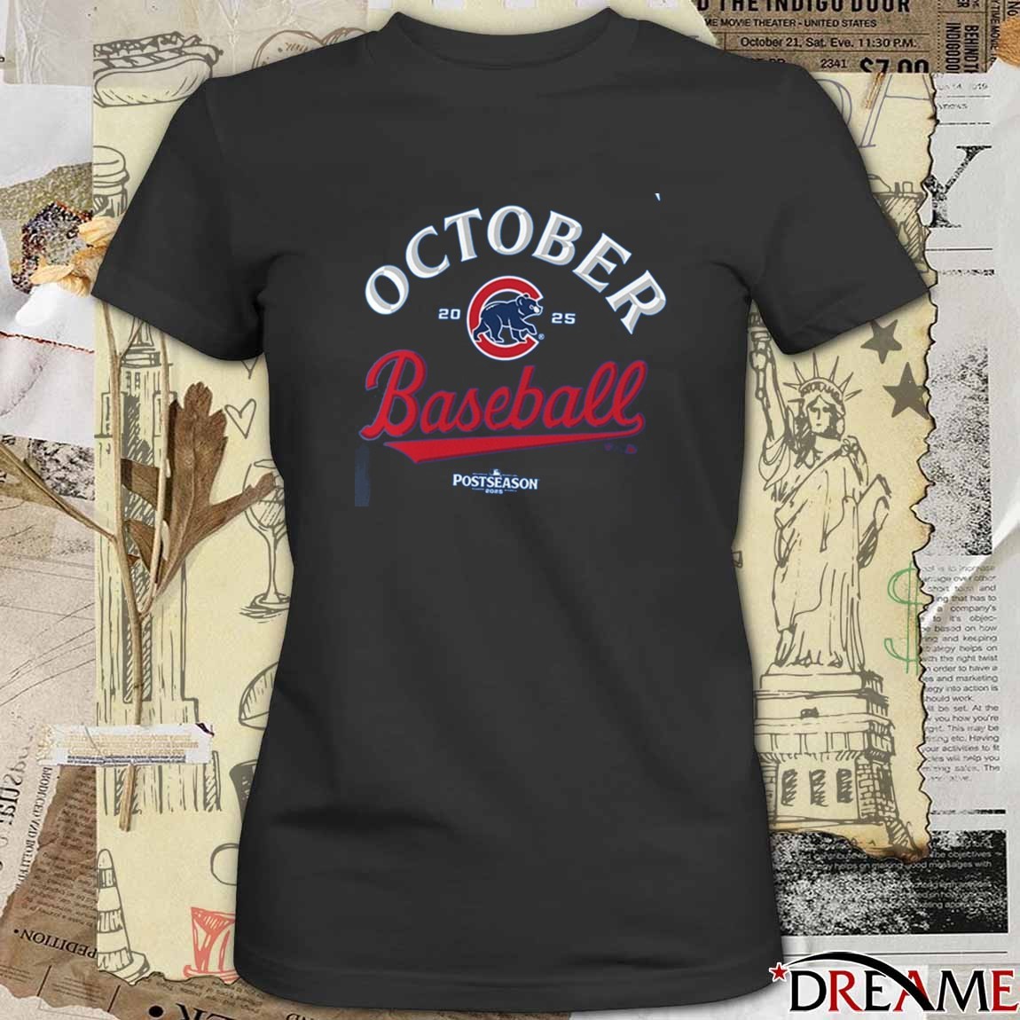 Official Chicago Cubs MLB 2025 Postseason October Baseball Participant ...