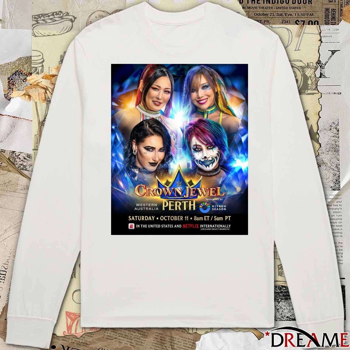 Official Rhea Ripley Vs Iyo Sky, Asuka Vs Kairi Sane WWE Crown Jewel ...