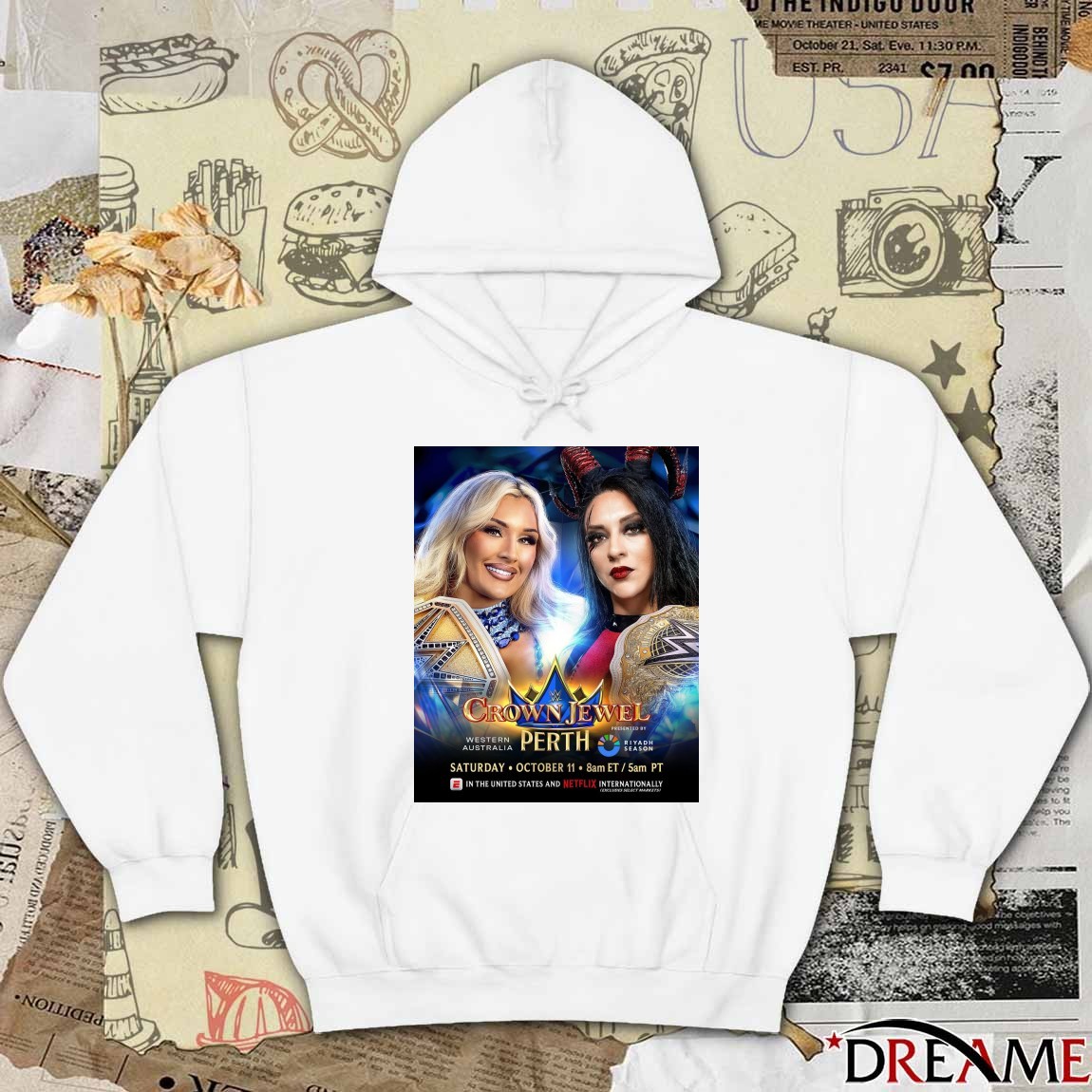 Official Stephanie Vaquer Vs Tiffany Stratton WWE Crown Jewel Perth RAC ...