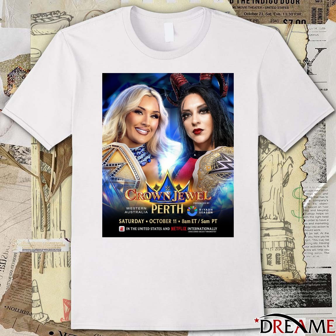 Official Stephanie Vaquer Vs Tiffany Stratton WWE Crown Jewel Perth RAC ...