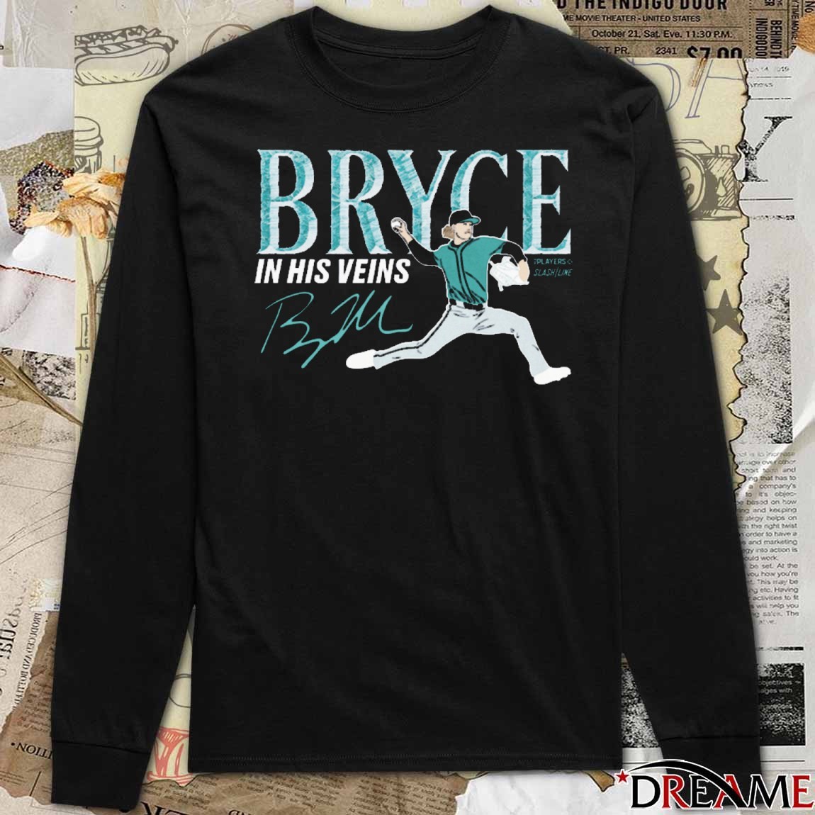 Official Bryce in his Veins Bryce Miller Seattle Mariners MLB Slash ...