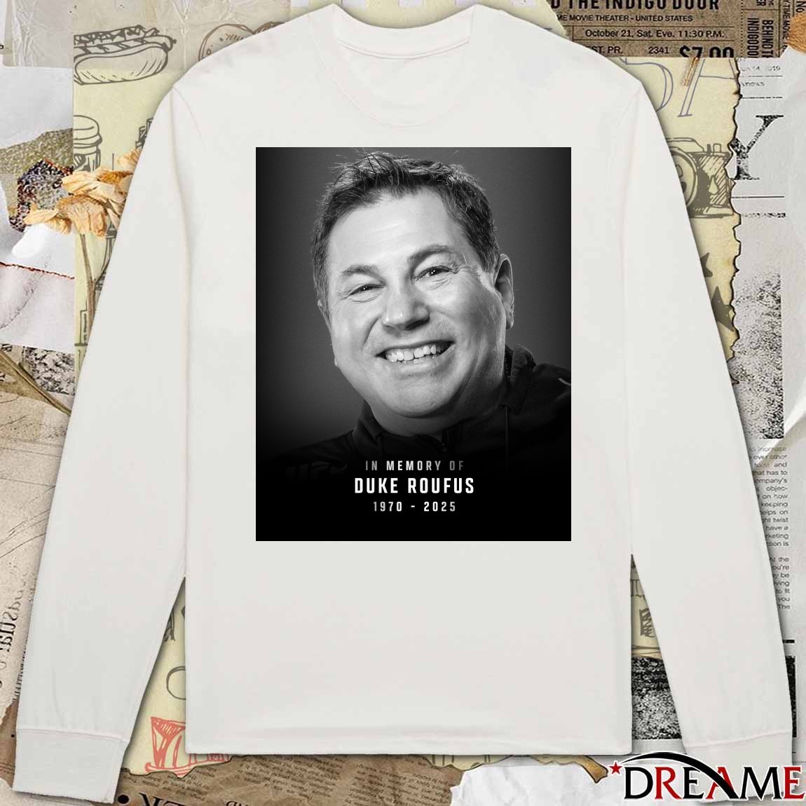 Official In Memory Of Duke Roufus 1970 - 2025 UFC Poster t-shirt ...