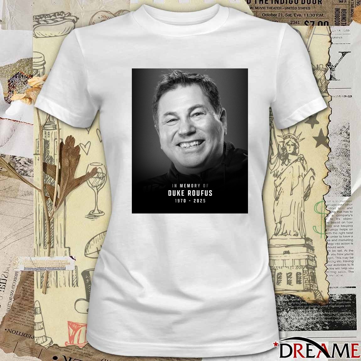 Official In Memory Of Duke Roufus 1970 - 2025 UFC Poster t-shirt ...