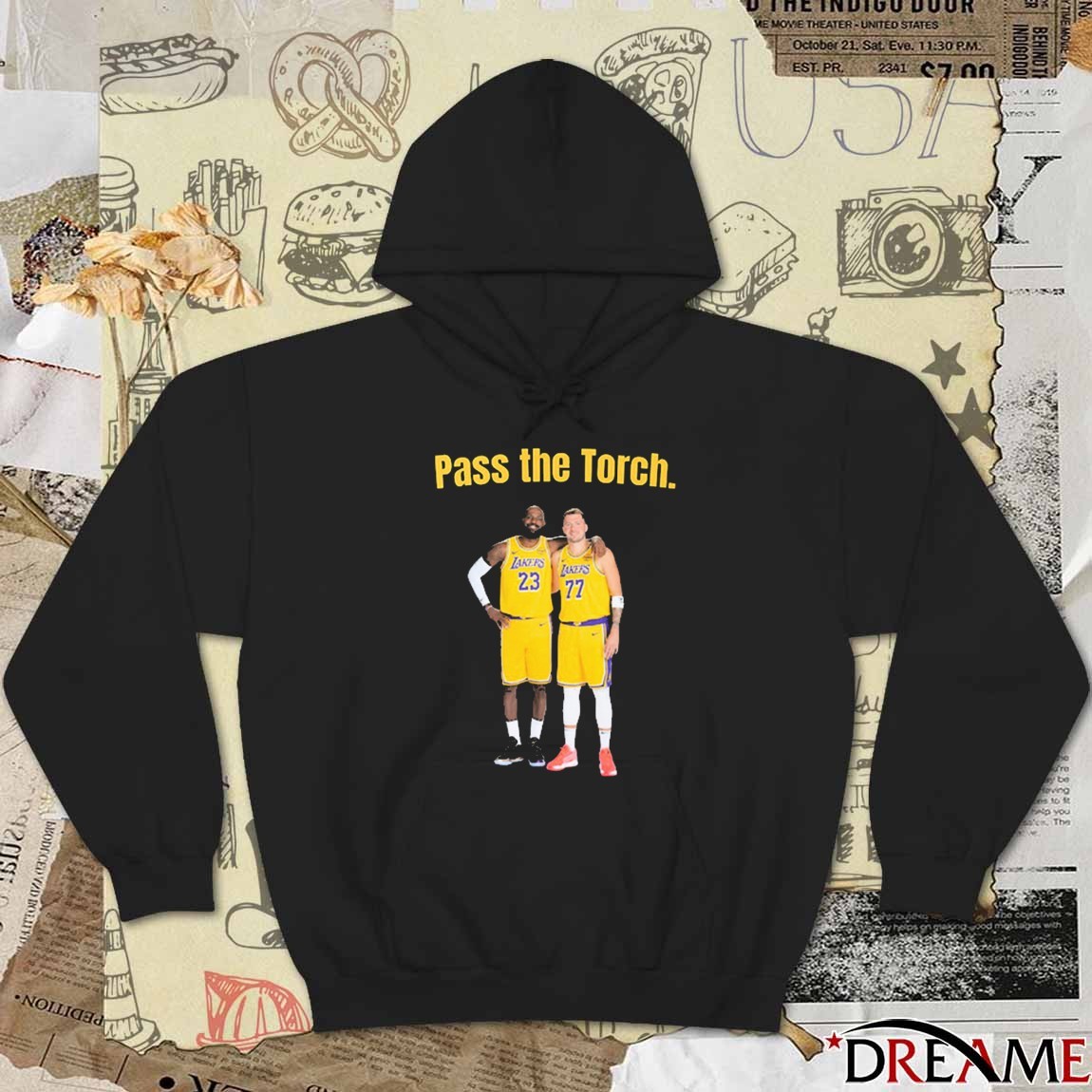 Official LeBron James x Luka Doncic Pass the Torch Fan t-shirt, hoodie, sweater, long sleeve and ...
