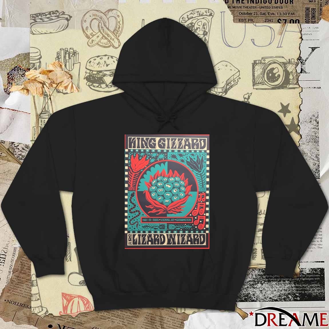 Official Poster King Gizzard And The Lizard Wizard Vienna Tour On ...