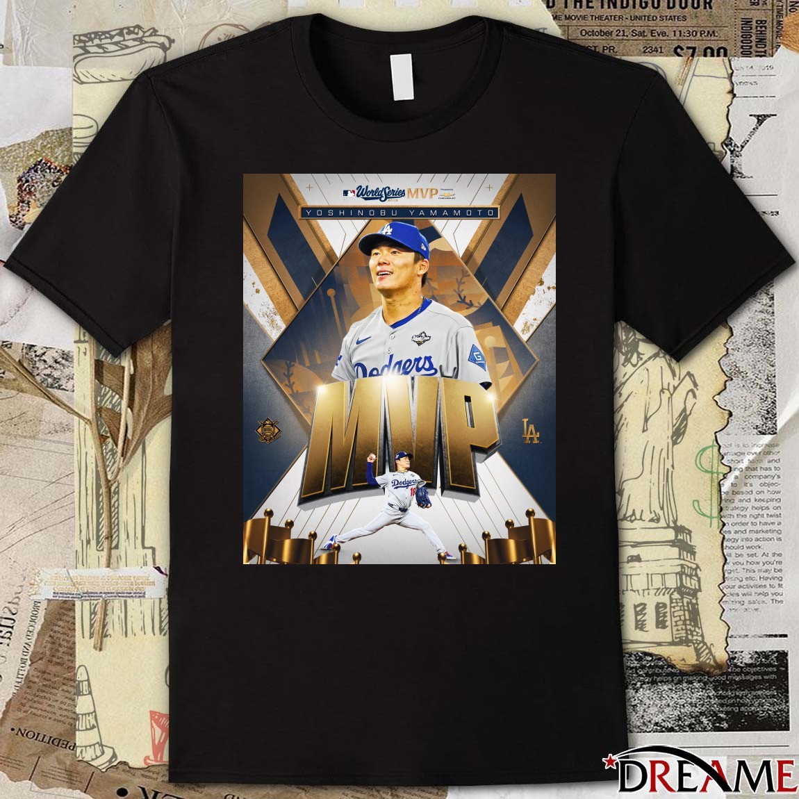 Official Yoshinobu Yamamoto Los Angeles Dodgers MLB World Series MVP ...