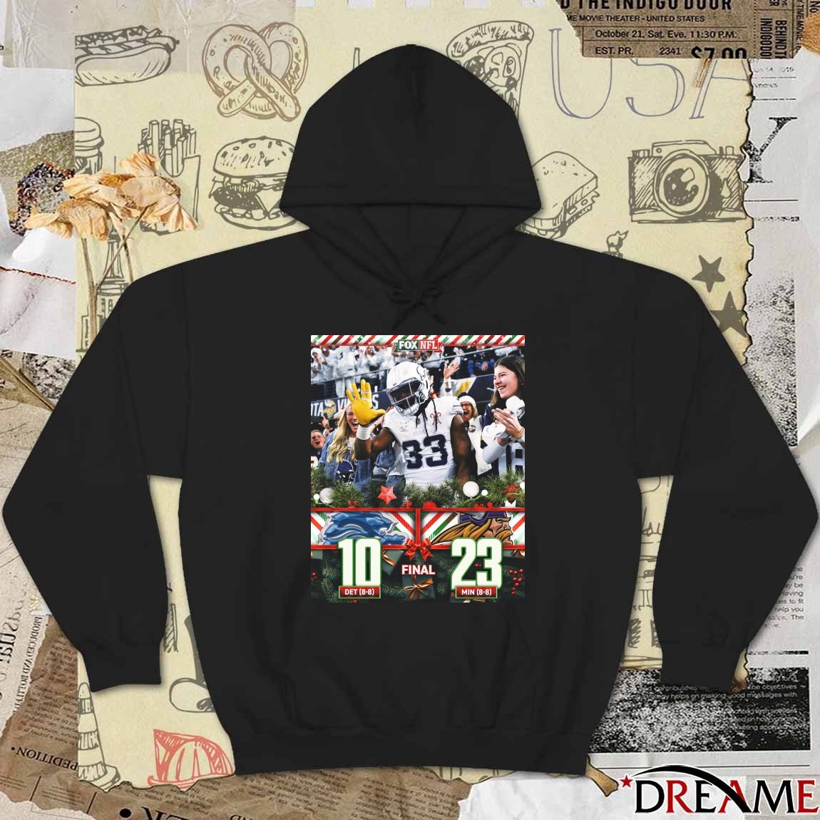 Official 2025 NFL Christmas Day Minnesota Vikings Vs Detroit Lions ...