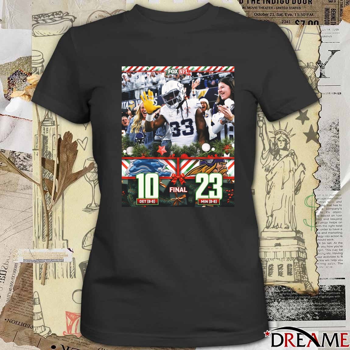 Official 2025 NFL Christmas Day Minnesota Vikings Vs Detroit Lions ...