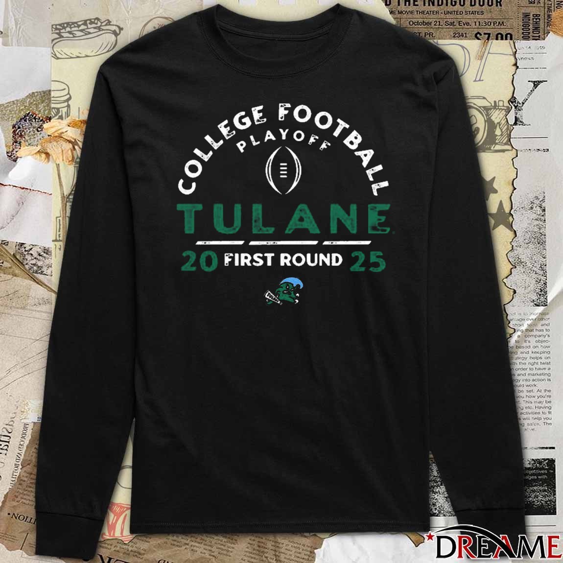 Official College Football Playoff 2025 First Round Tulane Green Wave t ...