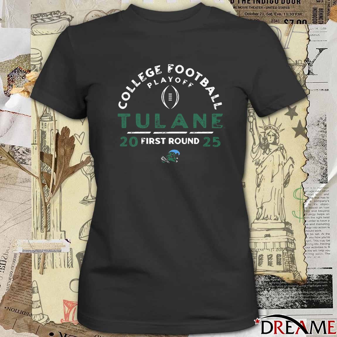 Official College Football Playoff 2025 First Round Tulane Green Wave t ...