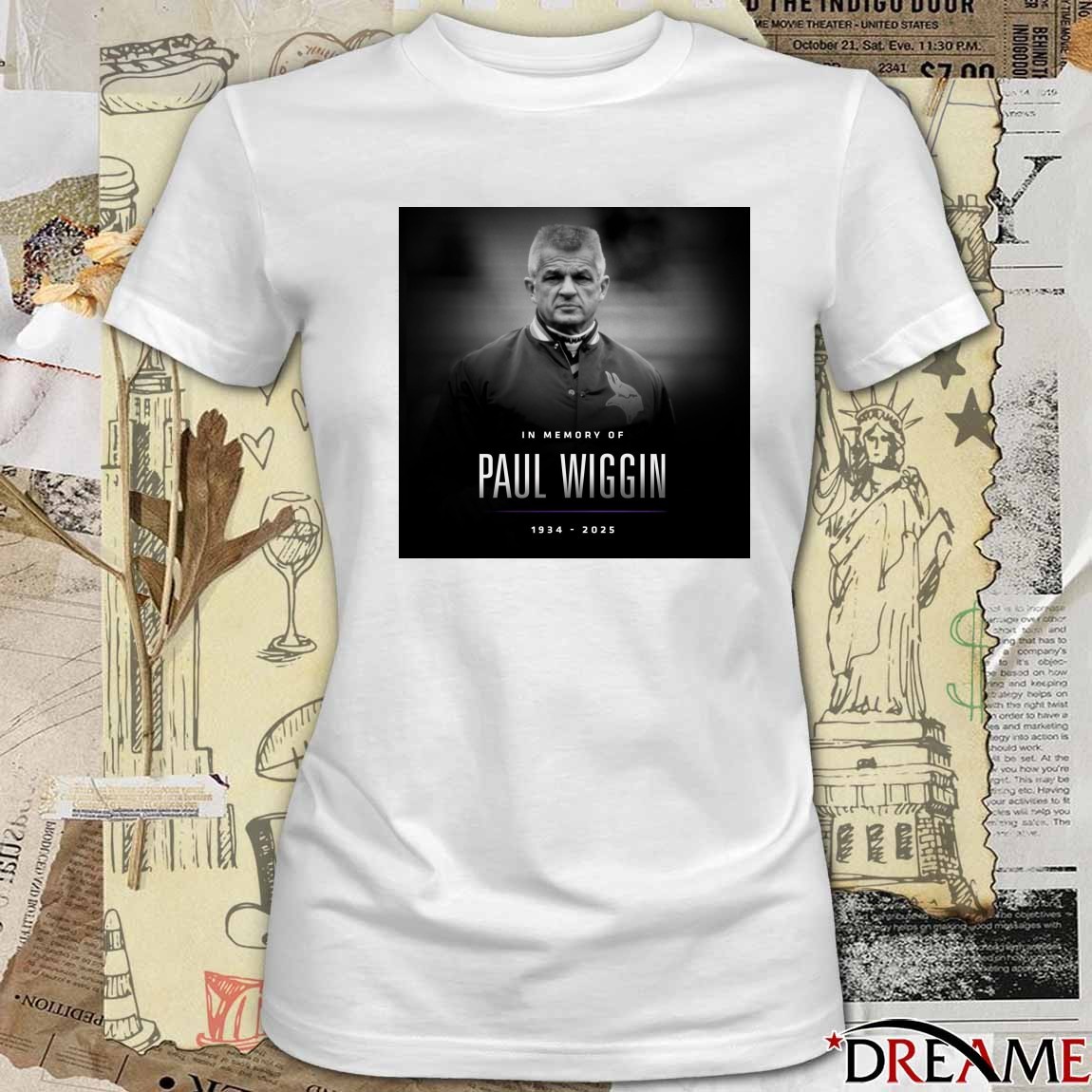 Official In Memory Of Paul Wiggin 1934 - 2025 Minnesota Vikings Poster t-shirt, hoodie, sweater ...