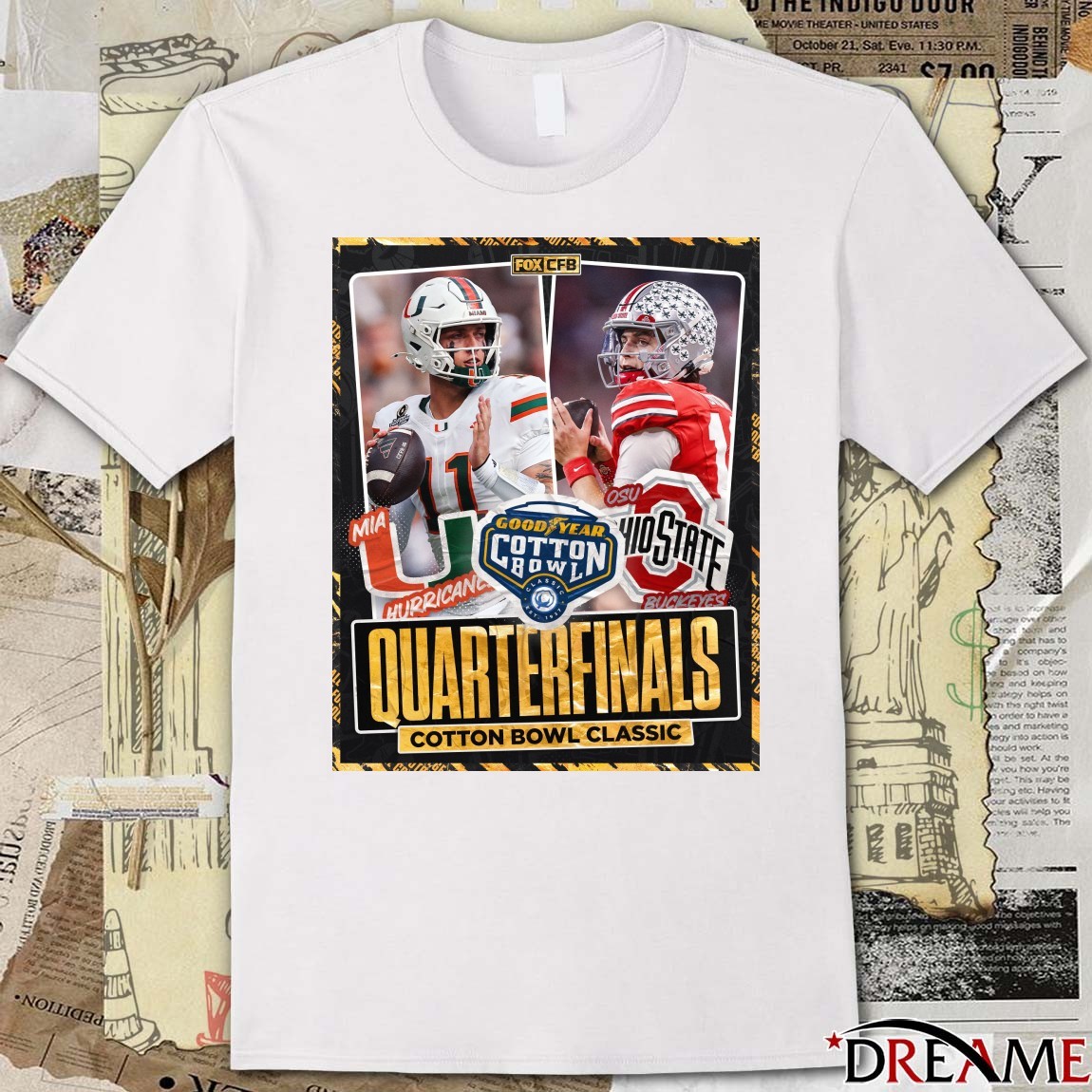 Official Miami Hurricanes Vs Ohio State Buckeyes 2026 Goodyear Cotton ...