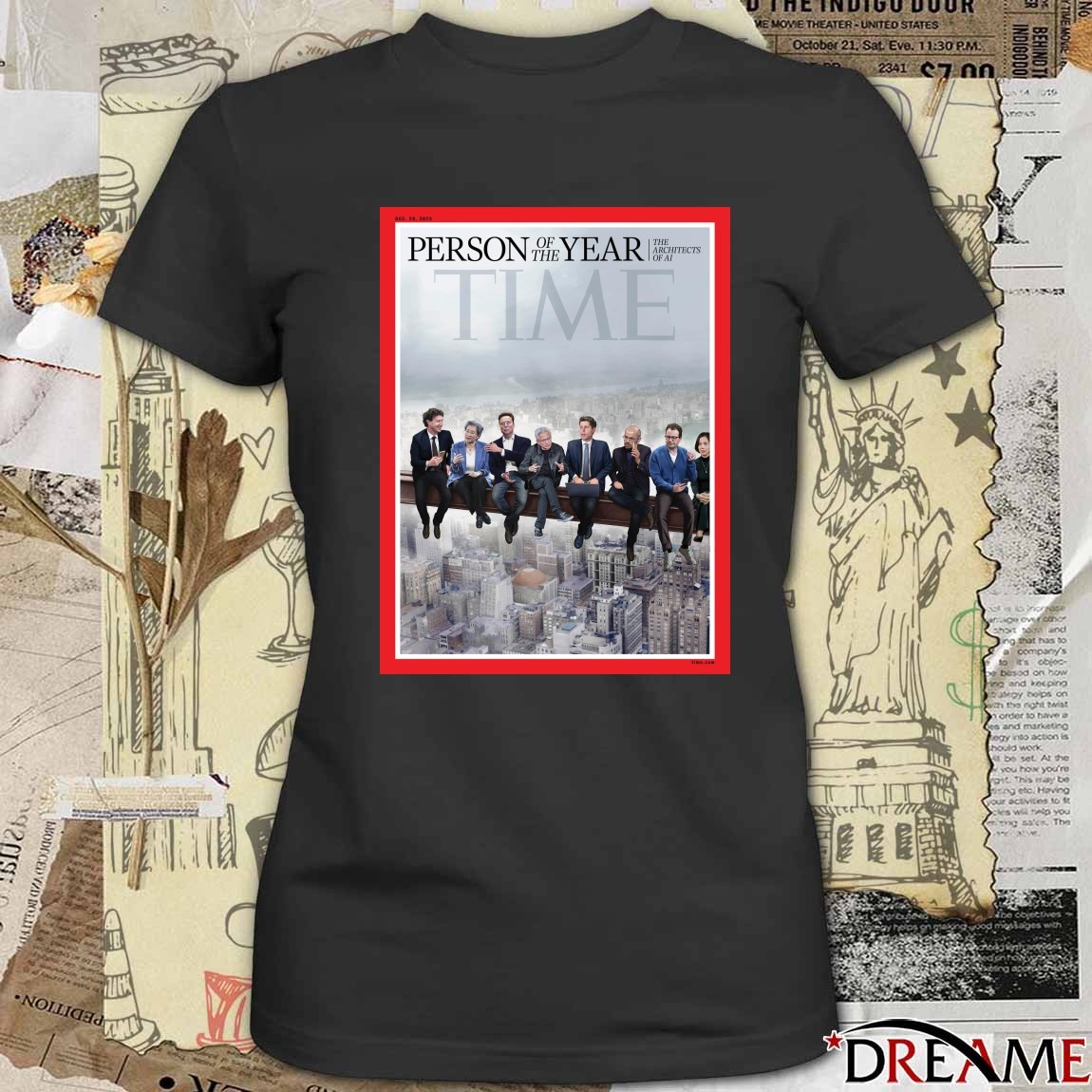 Official Person of the Year The Architects of AI Time magazine December 29, 2025 Poster t-shirt ...