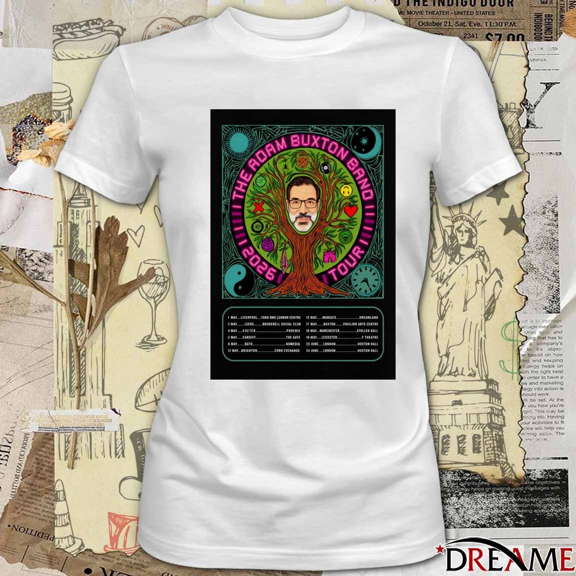 Official Poster The Adam Buxton Band 2026 Spring Tour May 1 - June 24 t ...