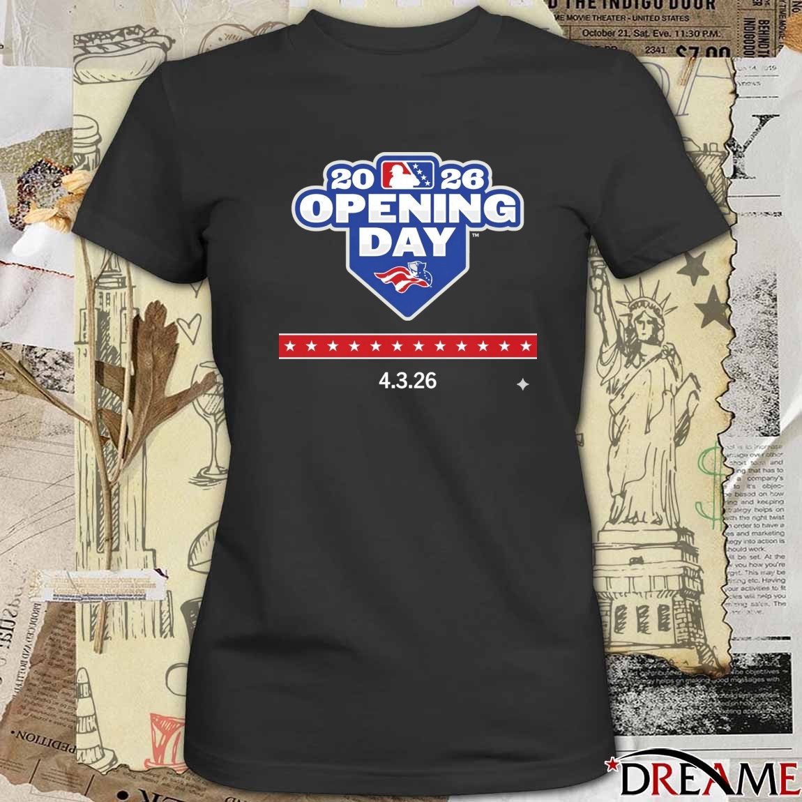 Official Somerset Patriots 2026 MLB Opening Day April 3, 2026 Logo t ...