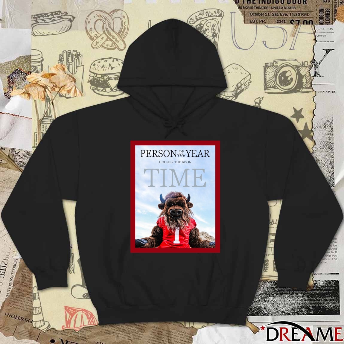 Official TIME Hoosier the Bison Person of the Year mascot 2025 Poster t ...