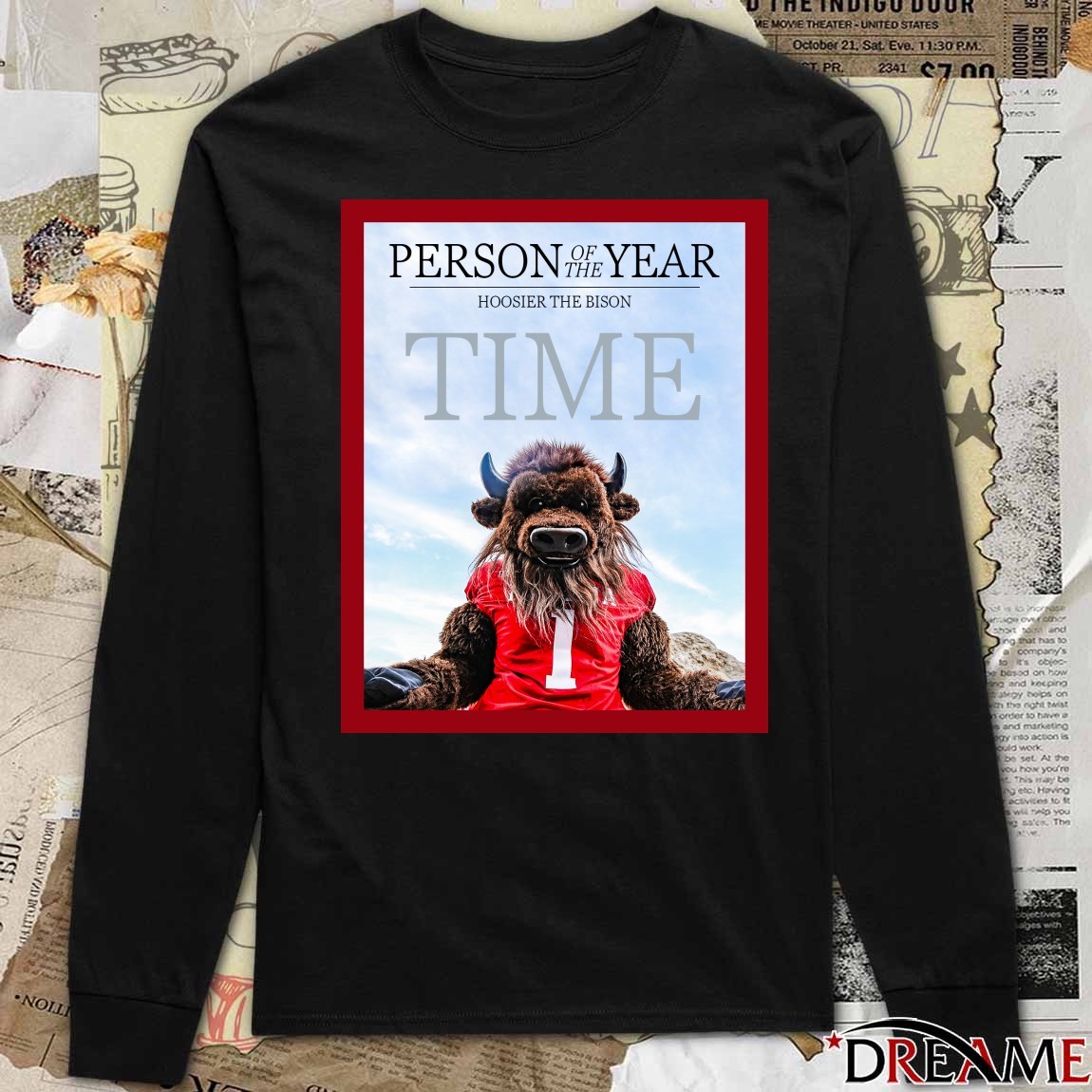 Official TIME Hoosier the Bison Person of the Year mascot 2025 Poster t ...