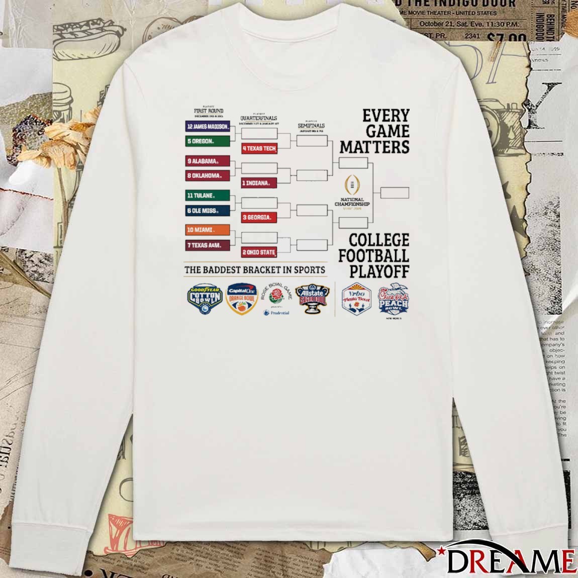 Official Texas Tech 2025 College Football Playoff Every Game Matters ...