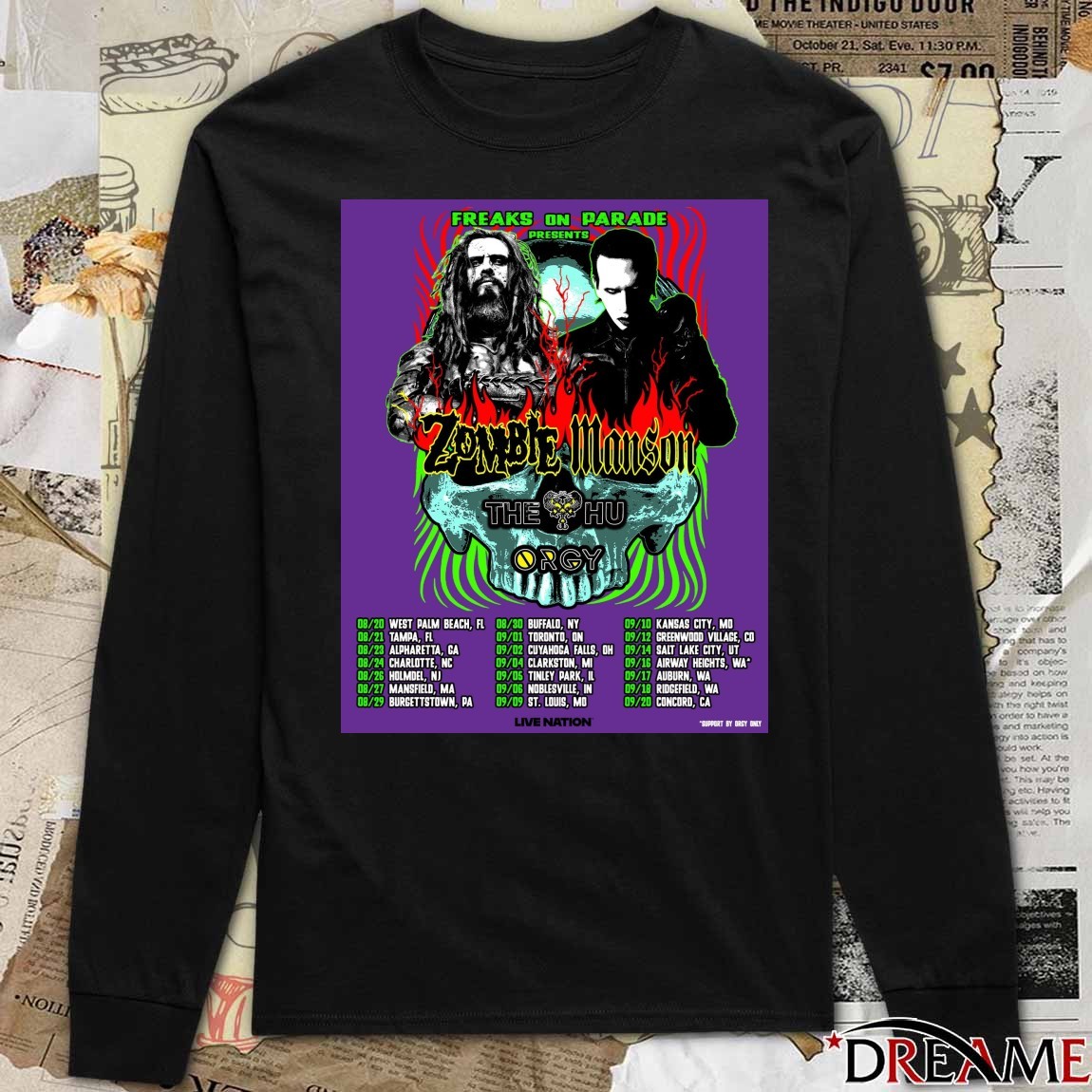 Official Freaks On Parade Presents Zombie Manson The Hu Orgy 2026 ...