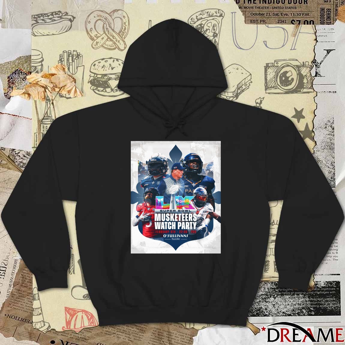 Official LIX Super Bowl Musketeers Watch Party February 8th 2026 Poster ...