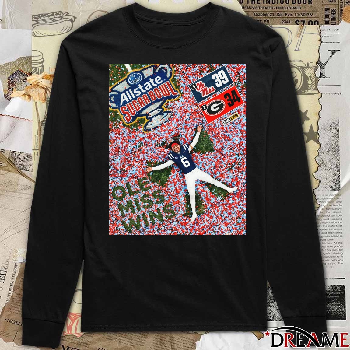 Official Ole Miss Rebels defeated Georgia Bulldogs Final Score 39 - 34 ...