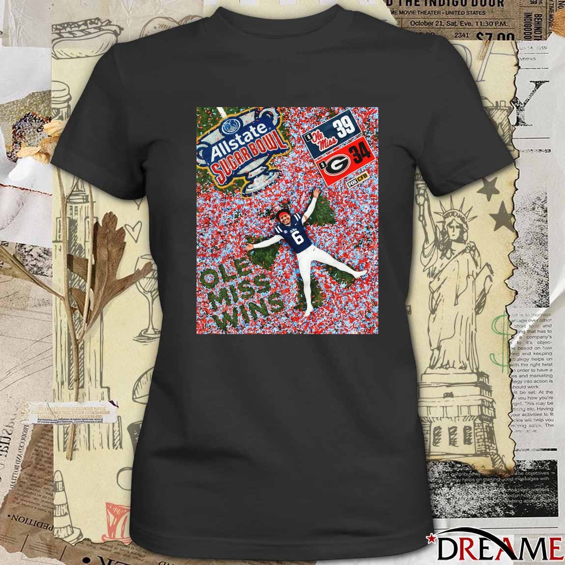 Official Ole Miss Rebels defeated Georgia Bulldogs Final Score 39 - 34 ...