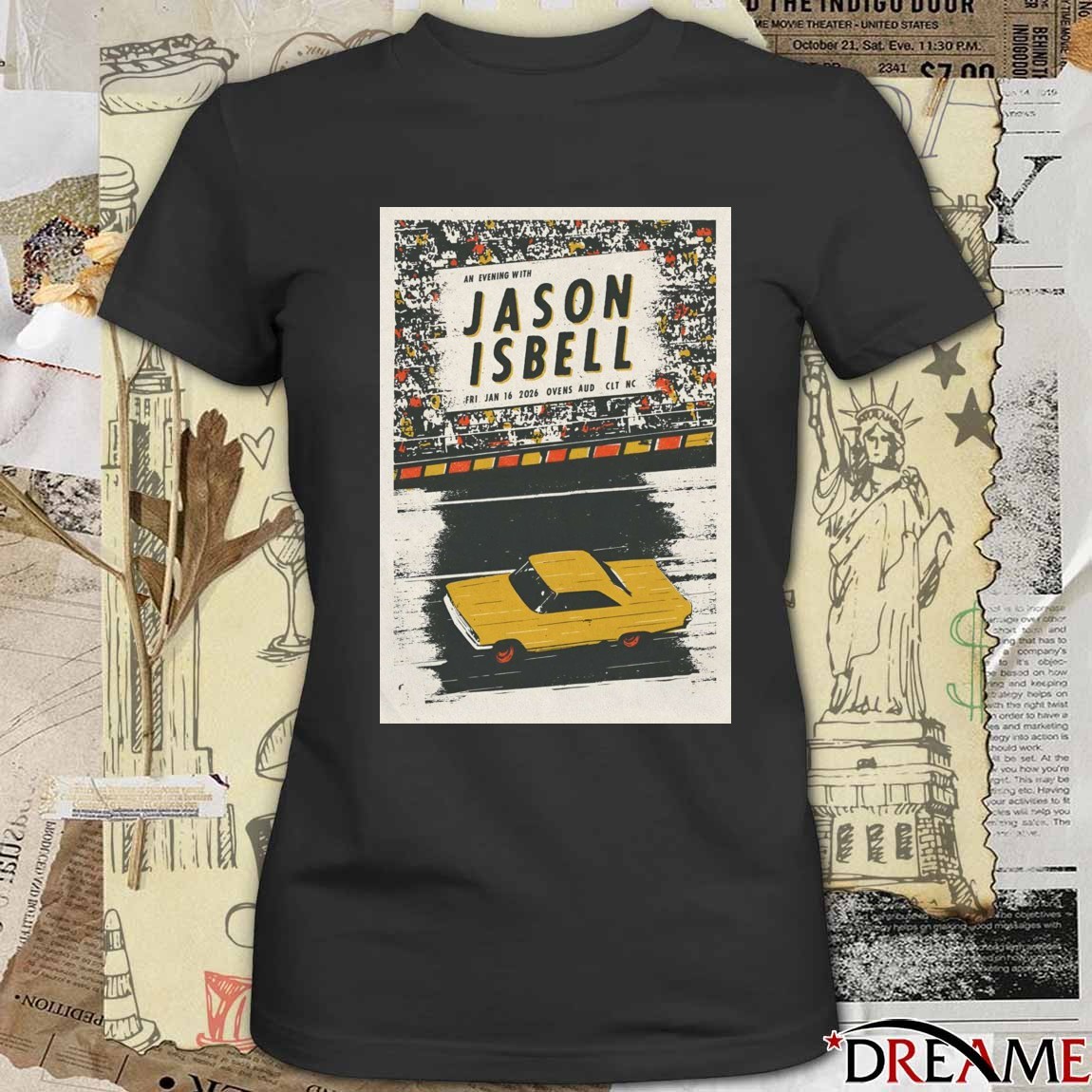 Official Poster Jason Isbell Charlotte NC January 16 2026 t-shirt ...