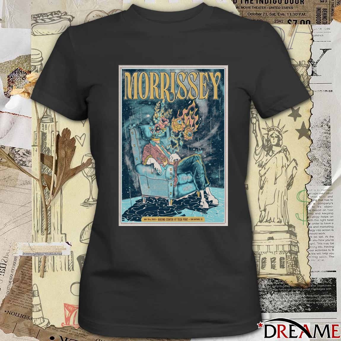 Official Poster Morrissey 10 January 2026 San Antonio, TX Tour t-shirt ...