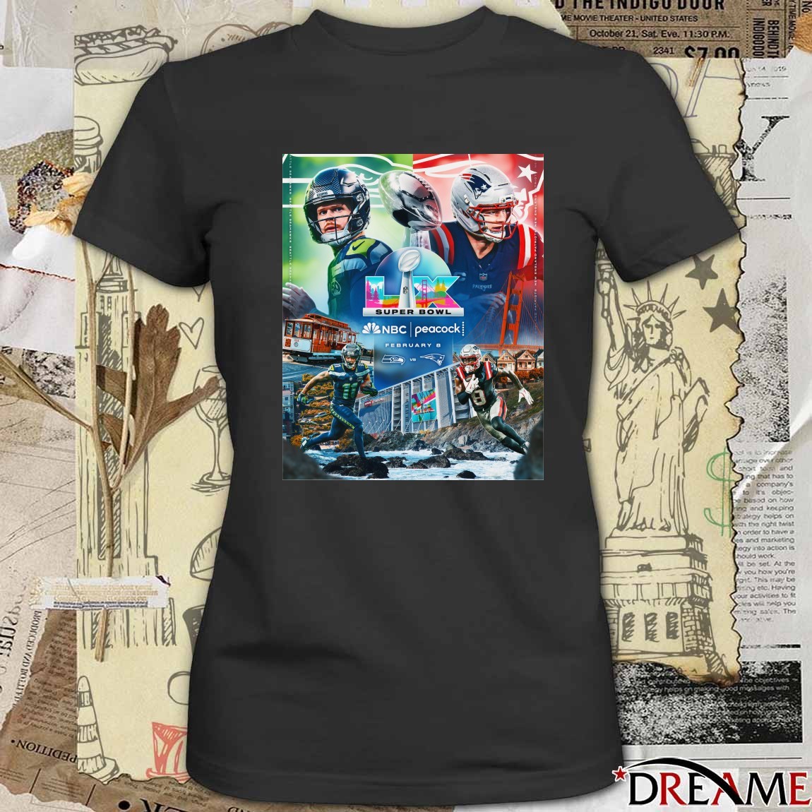 Official Seattle Seahawks Vs New England Patriots Super Bowl LX ...