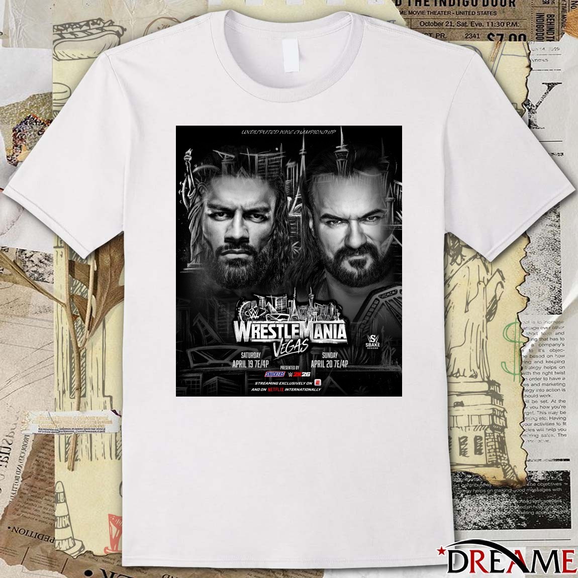 Official Wrestlemania Vegas Undisputed WWE Championship April 19-20 ...